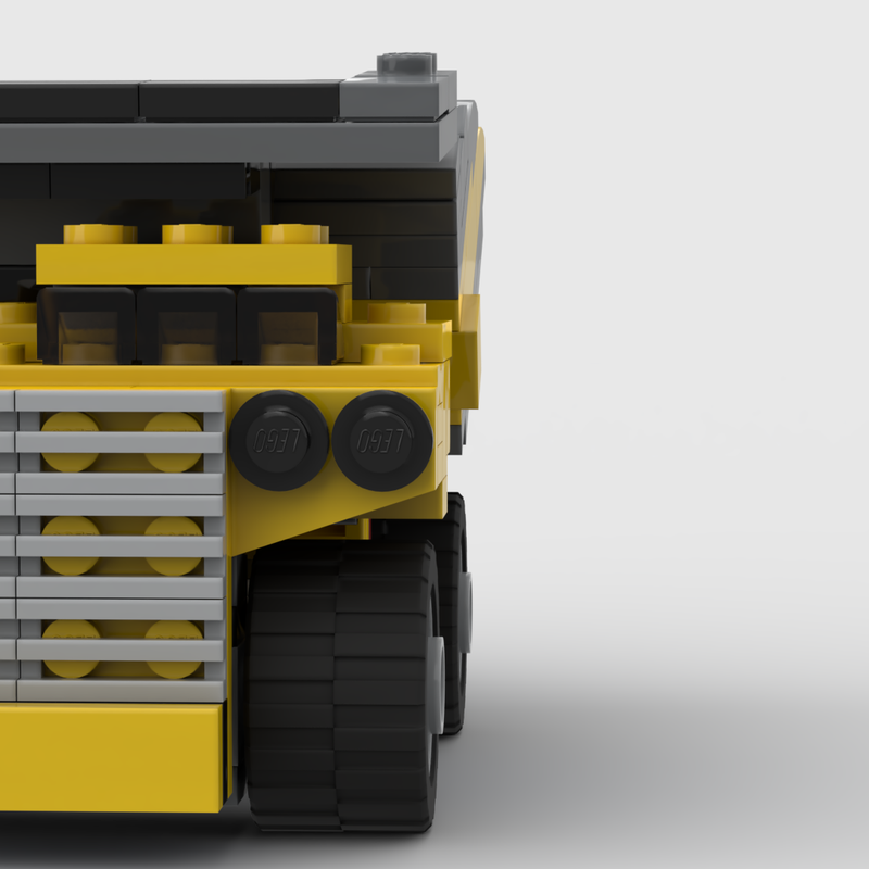 LEGO MOC Yellow Mining Dump Truck by Welsh Dynasty Builds | Rebrickable ...