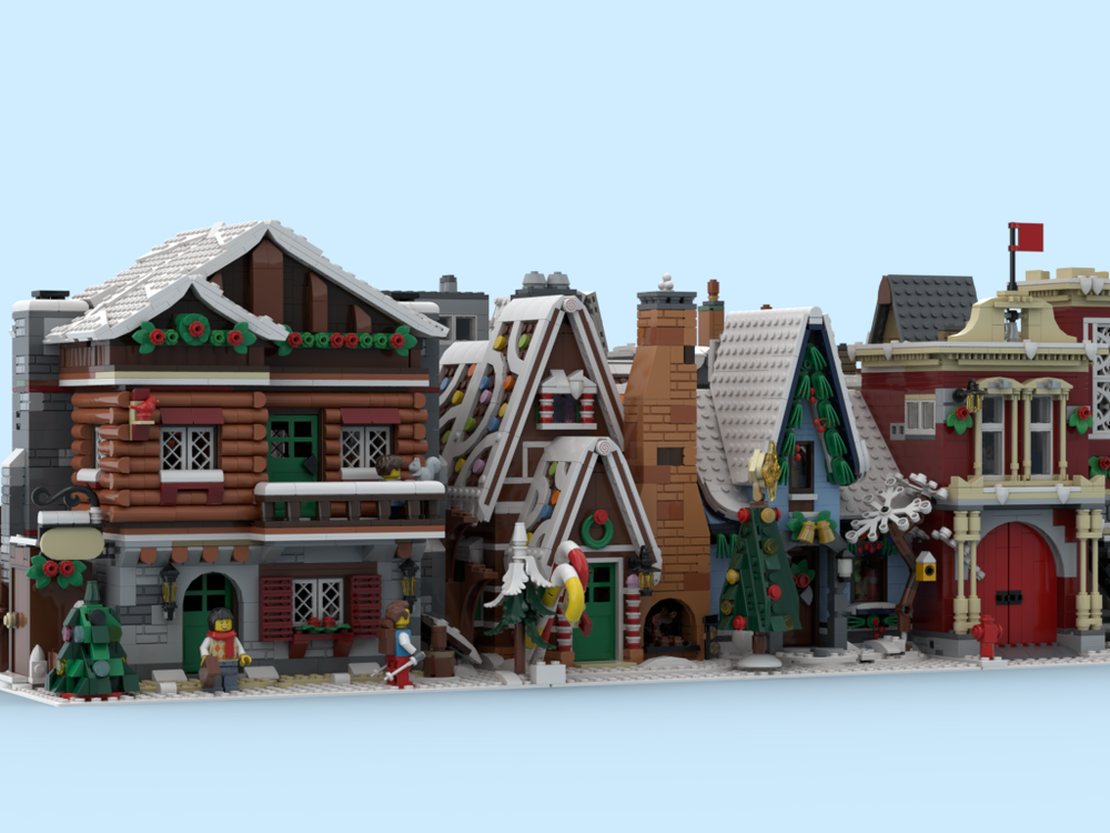 Lego Moc Modular Alpine Lodge Xl Modification Of 2x Sets 10325 By
