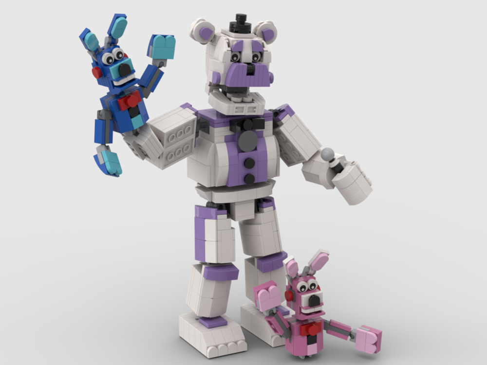 Lego Moc Funtime Freddy By Excaliburtheone Rebrickable Build With Lego