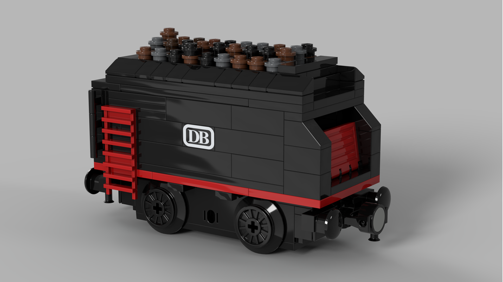 LEGO MOC 7715 Steam Locomotive and Coal Tender by TrainsWithLights ...