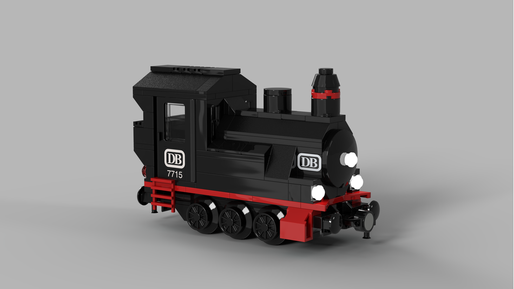 LEGO MOC 7715 Steam Locomotive and Coal Tender by TrainsWithLights ...