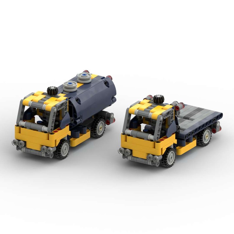 LEGO MOC 42147 - Tank and Flatbed Truck by Fabio_BrickintheWall | Rebrickable - Build with LEGO