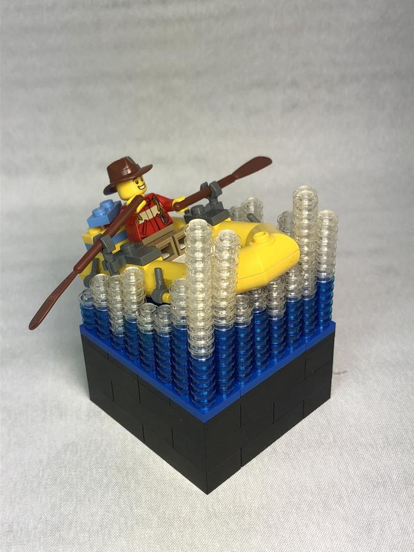 LEGO MOC White water rafting statue by Camobricktape | Rebrickable ...