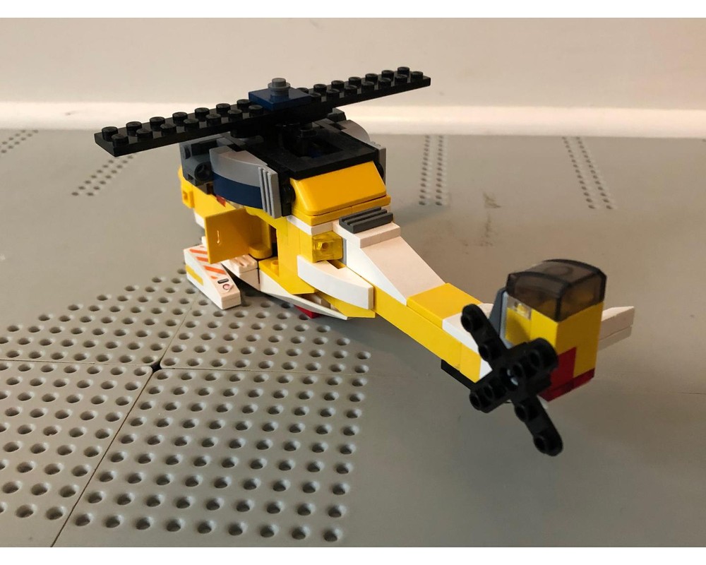 LEGO MOC Custom Yellow Helicopter by Turbo8702 | Rebrickable - Build ...