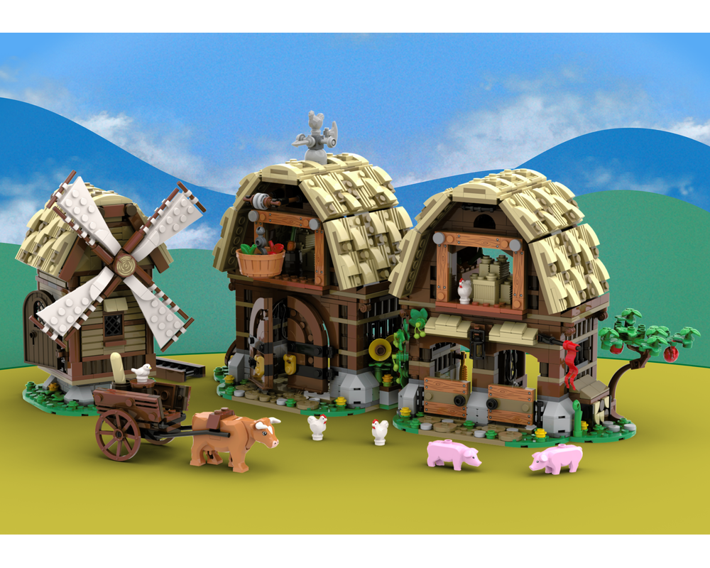 Lego Moc 3739 Mill Village Raid Remake Lego Medieval Castle Moc By