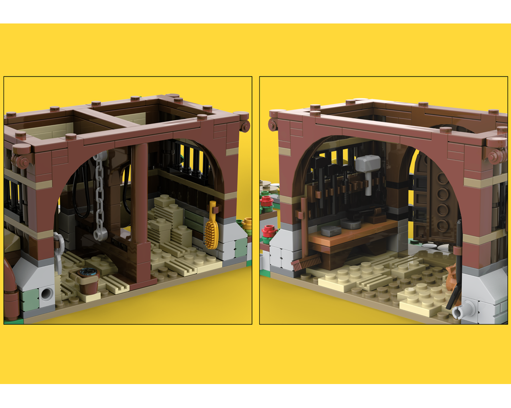 Lego Moc 3739 Mill Village Raid Remake Lego Medieval Castle Moc By
