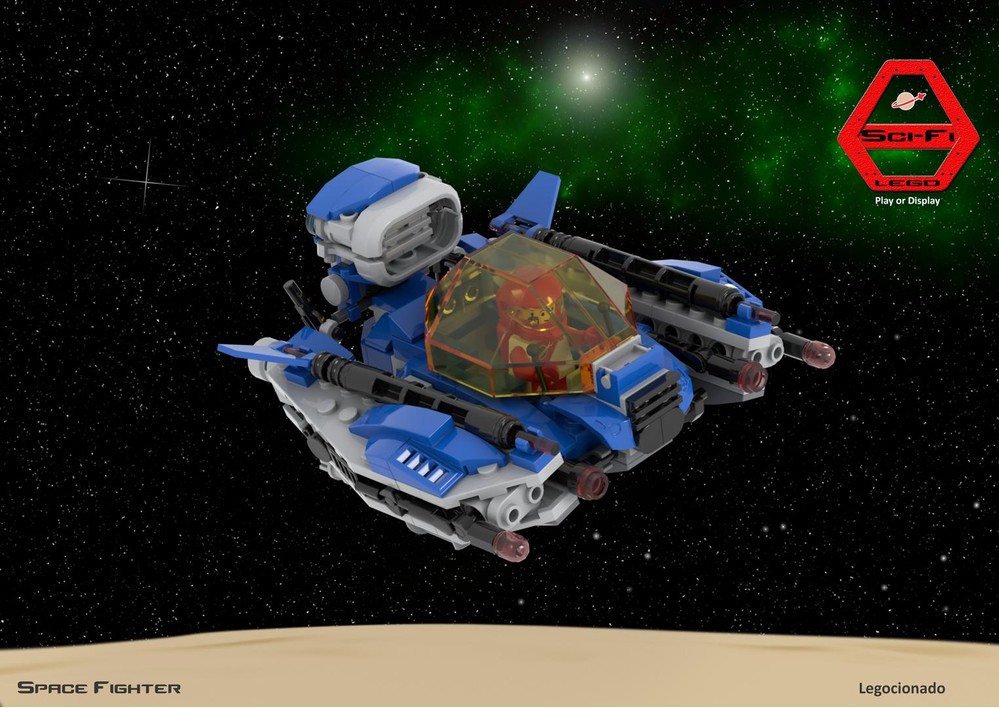 LEGO MOC Space Fighter by Legocionado | Rebrickable - Build with LEGO