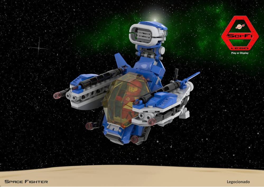 LEGO MOC Space Fighter by Legocionado | Rebrickable - Build with LEGO