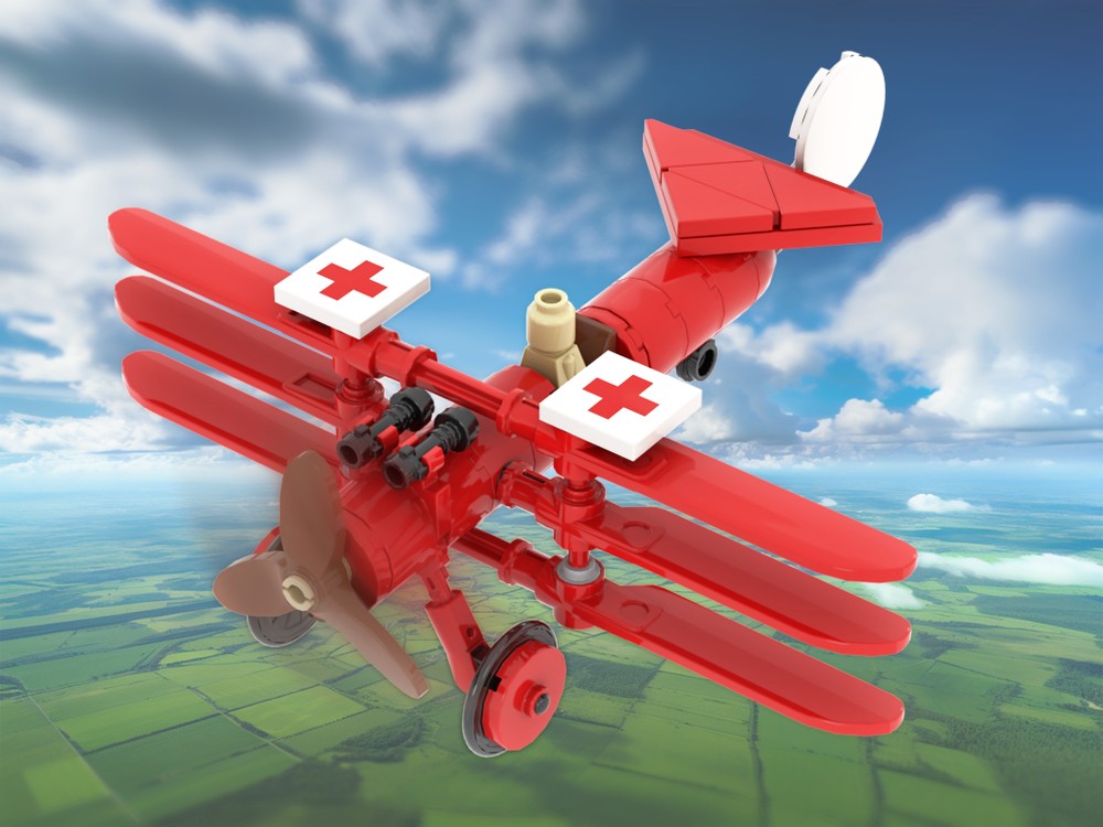 LEGO MOC Red Baron - made from Technic rotor wings by Thomus_Bean ...
