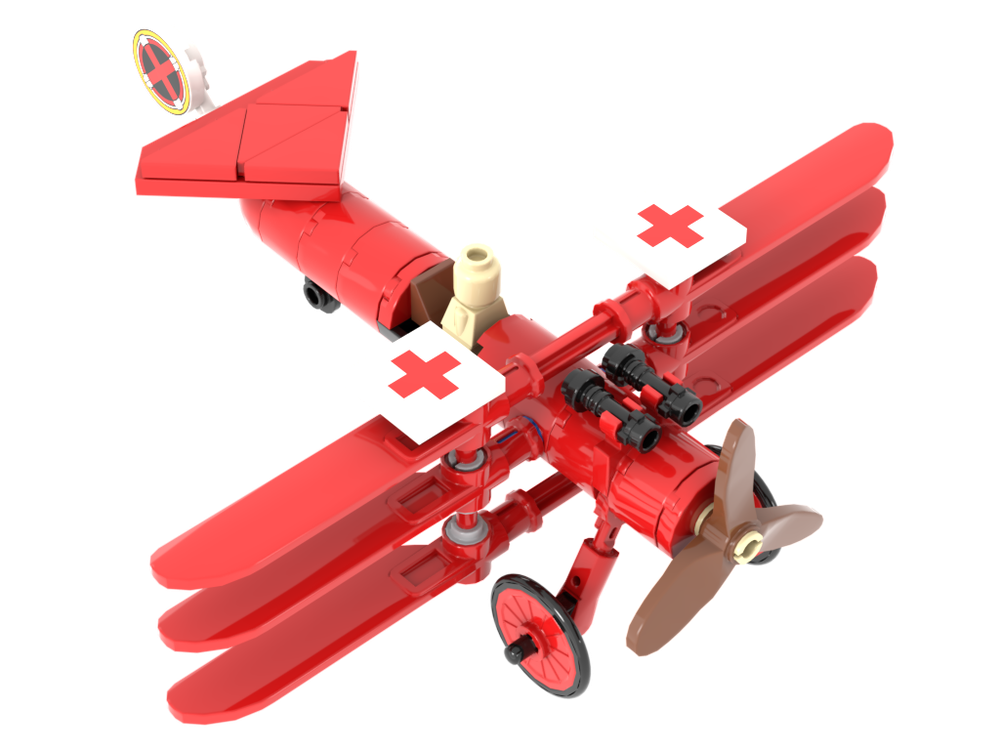 LEGO MOC Red Baron - made from Technic rotor wings by Thomus_Bean ...