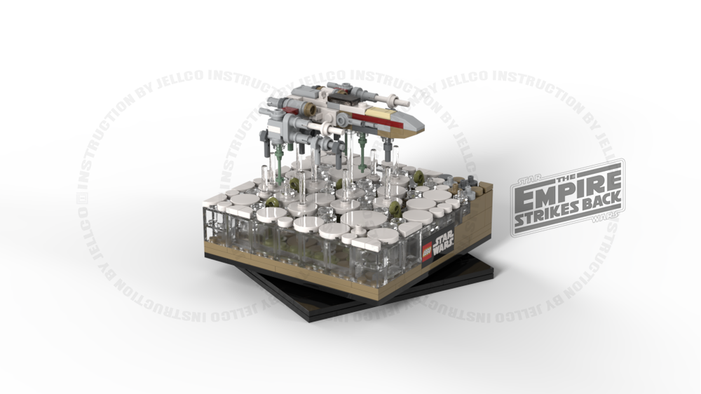 Lego Moc Ultramicro Diorama Dagobah Scene Part Ii By Jellco