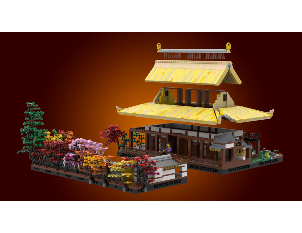 Lego Moc Zen Temple By Michelanlego Rebrickable Build With Lego