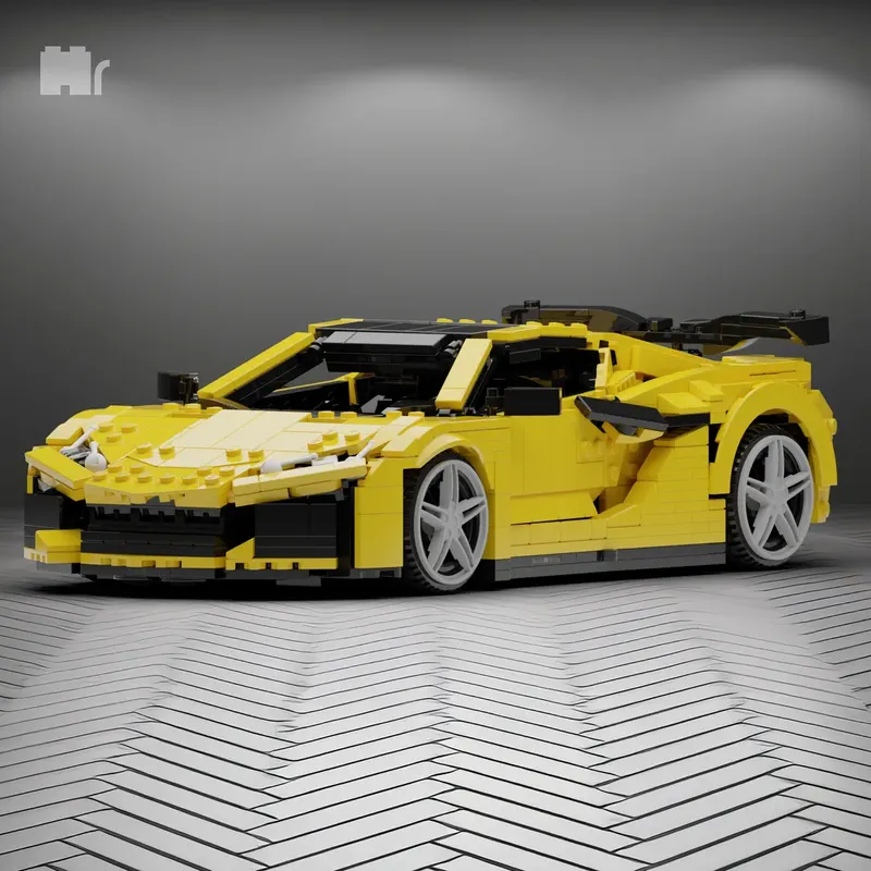 LEGO MOC Corvette Z06 C8 by BrickMrBear | Rebrickable - Build with LEGO