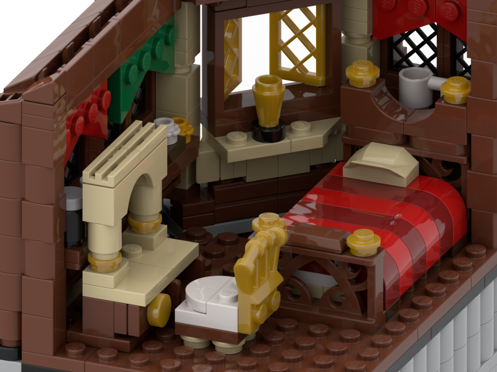 LEGO MOC Medieval Tavern by Huebre | Rebrickable - Build with LEGO