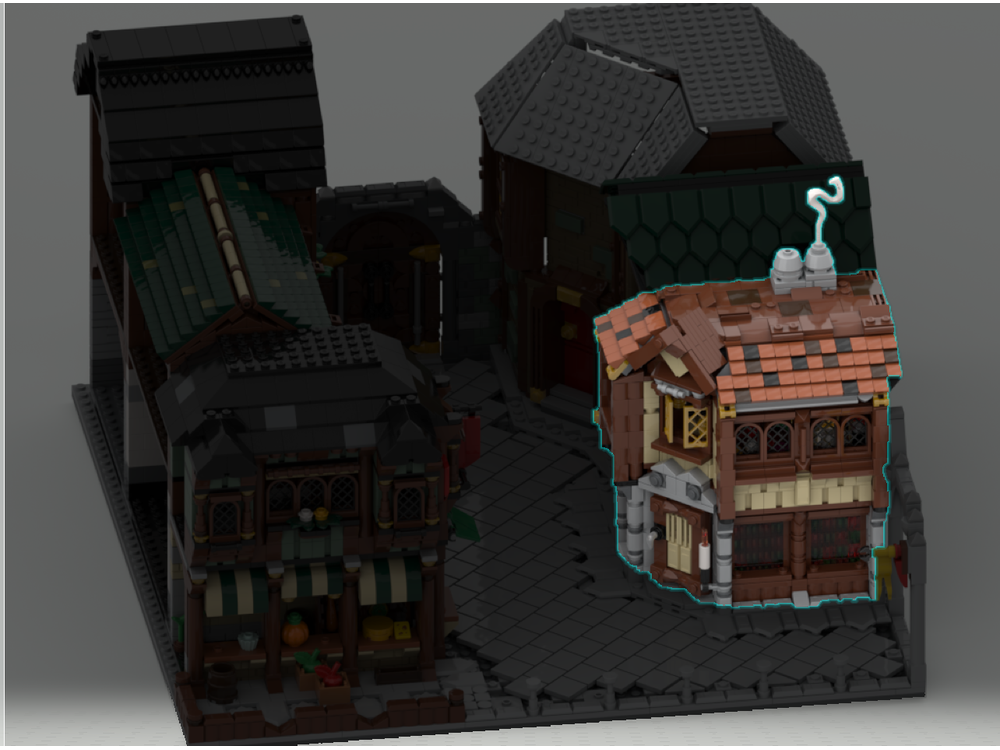 Lego Moc Medieval Tavern By Huebre Rebrickable Build With Lego