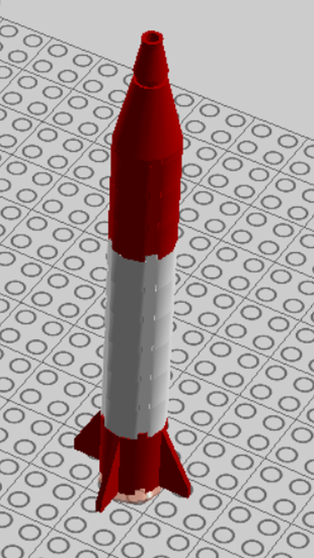 LEGO MOC space rocket by jonasLEGO | Rebrickable - Build with LEGO