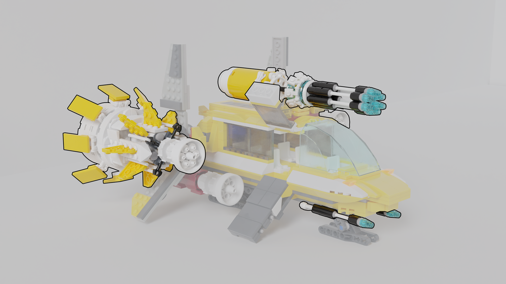 LEGO MOC weapons and boosters extension for padawan bus from yoda's ...