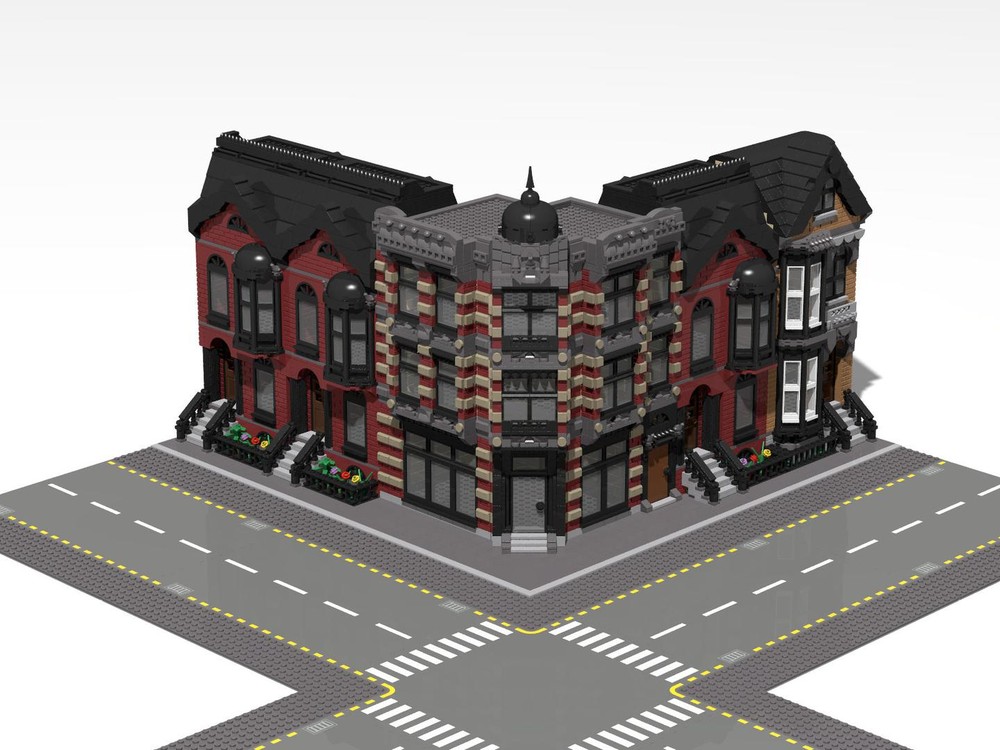 Lego Moc Cozy Corner Modular Building By Michaelbaek Rebrickable