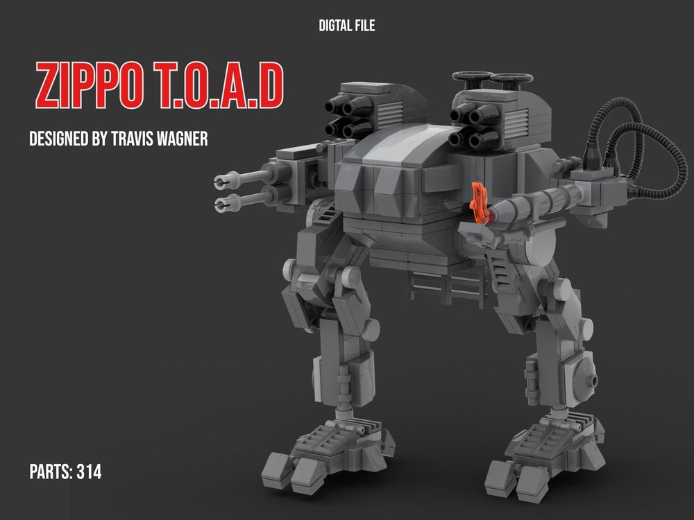 LEGO MOC Zippo T.O.A.D (Flame Throwing Tactical. Opperated. Assult ...