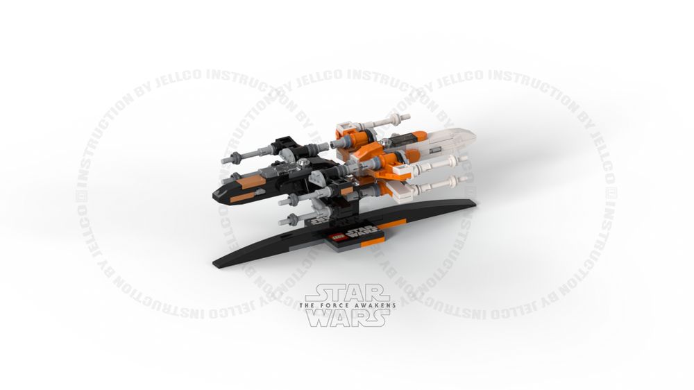 LEGO MOC Ultramicro T-70 starfighter Desktop Version V231025 by jellco ...