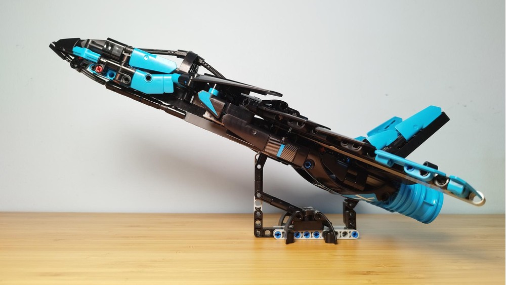 Lego Moc Blue F 14 Tomcat 42162 Alternate Build By Nopingridlego
