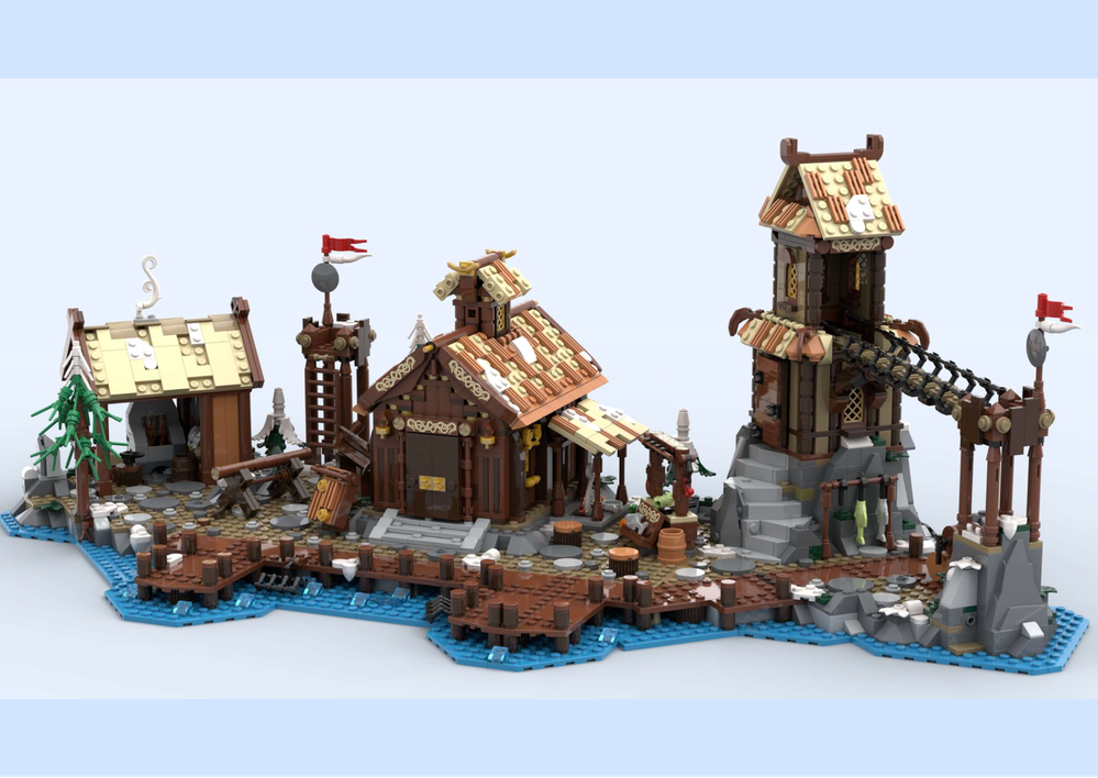 LEGO MOC Viking Village Expansion by lux.bricks | Rebrickable - Build ...