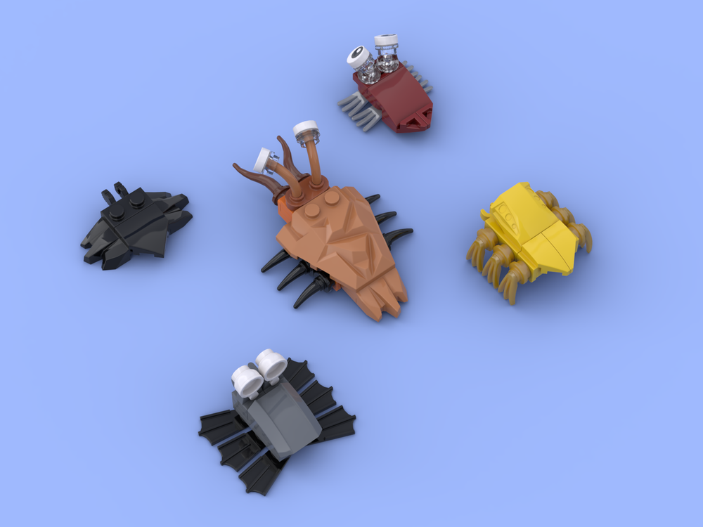 Lego Moc Various Smaller Crawlers By Aquir Rebrickable Build With Lego