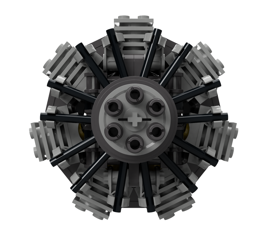 LEGO MOC 7 Cylinder Radial Engine (small) by WPNGLS | Rebrickable ...