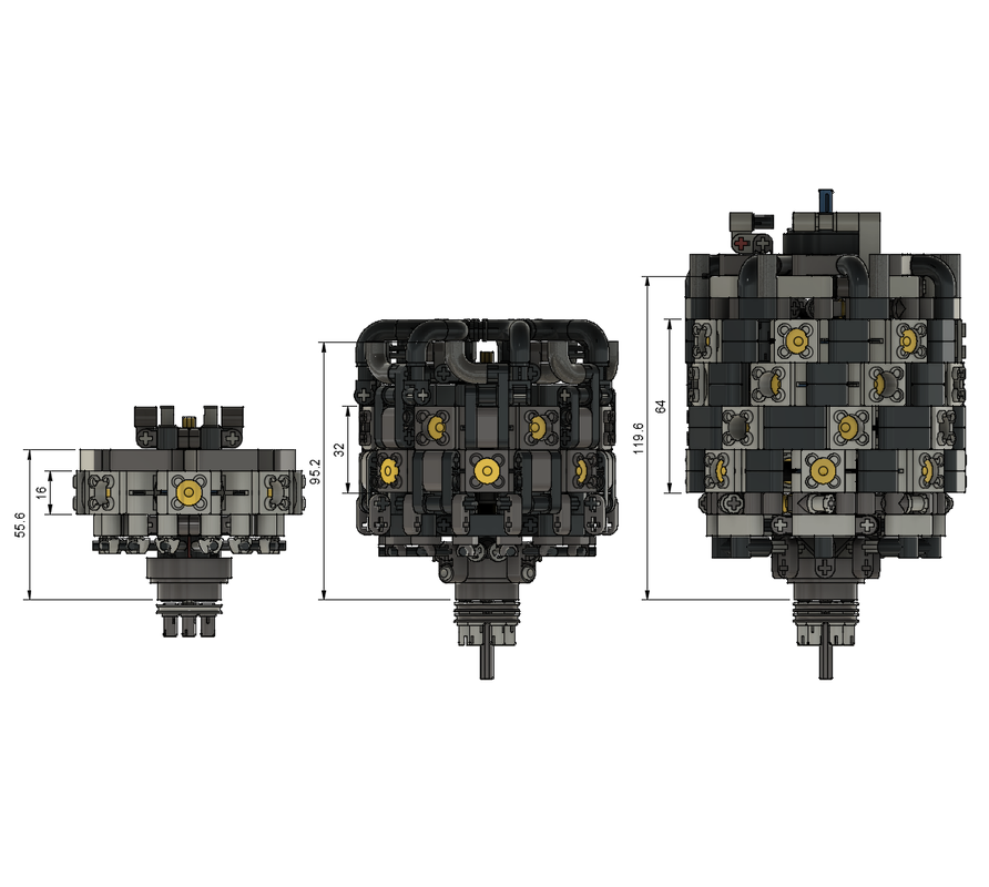 LEGO MOC 7 Cylinder Radial Engine (small) by WPNGLS | Rebrickable ...