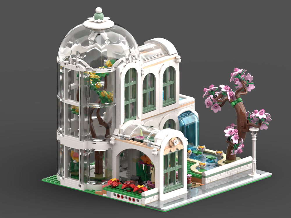 Lego Moc Modular Botanical Garden By Tommetallica Rebrickable Build