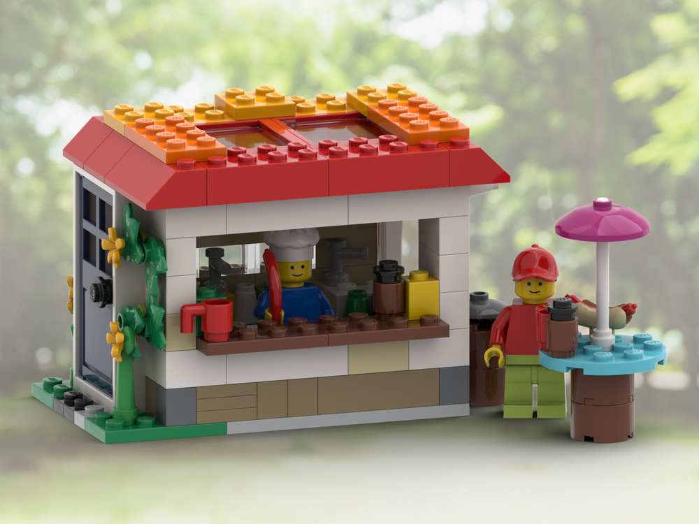 LEGO MOC 40357 BYGGLEK Hot Dog Stand by Dafeld | Rebrickable - Build ...
