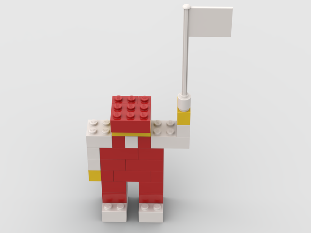 LEGO MOC Man With Lego Flag (1959) by str10653 | Rebrickable - Build with LEGO