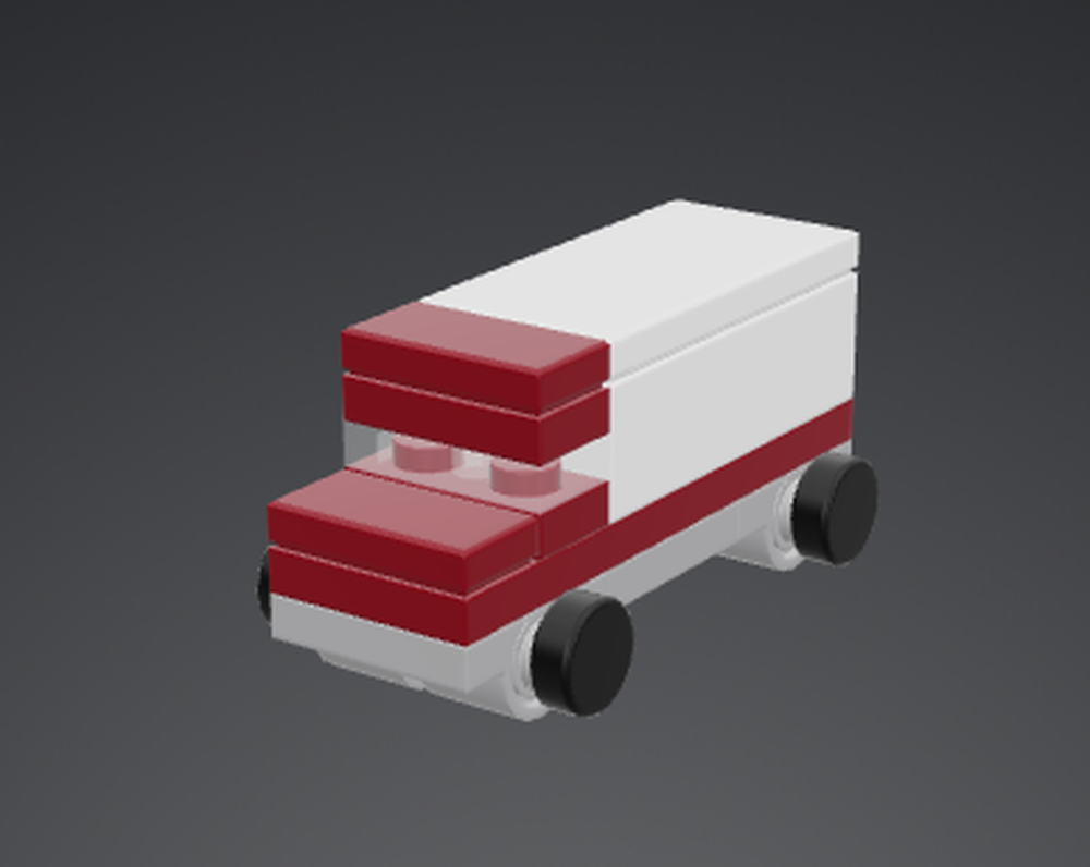 LEGO MOC Microscale box truck by Lego_fan2 | Rebrickable - Build with LEGO