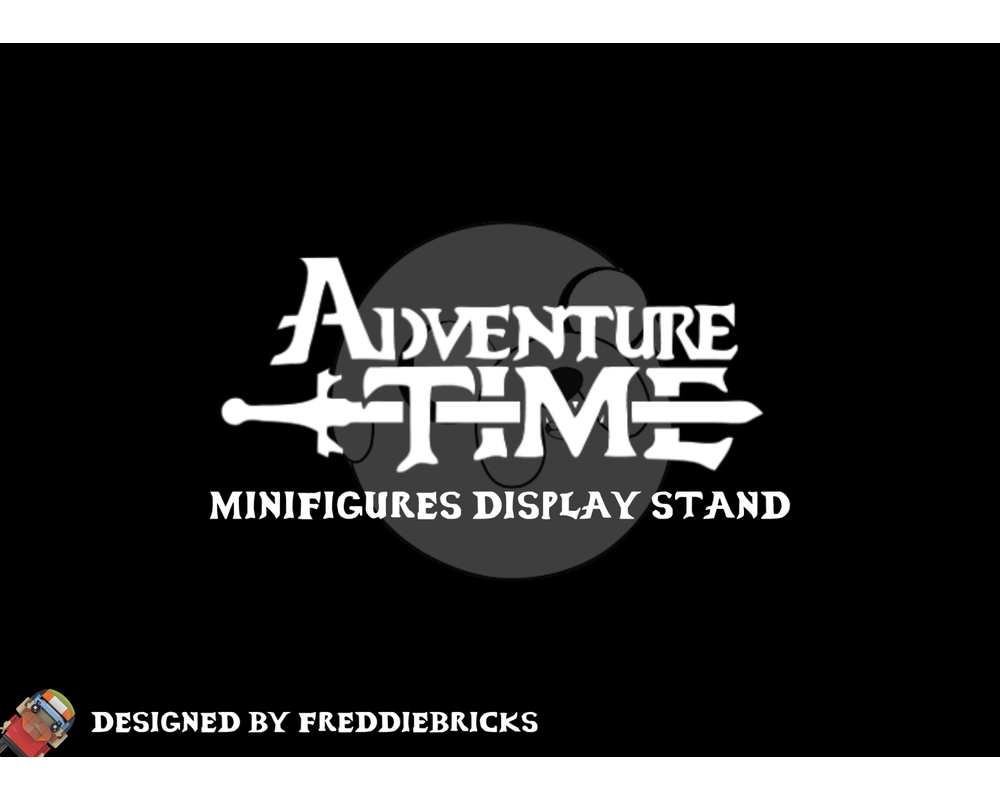Lego Moc Adventure Time Minifigures Display Stand By Freddiebricks