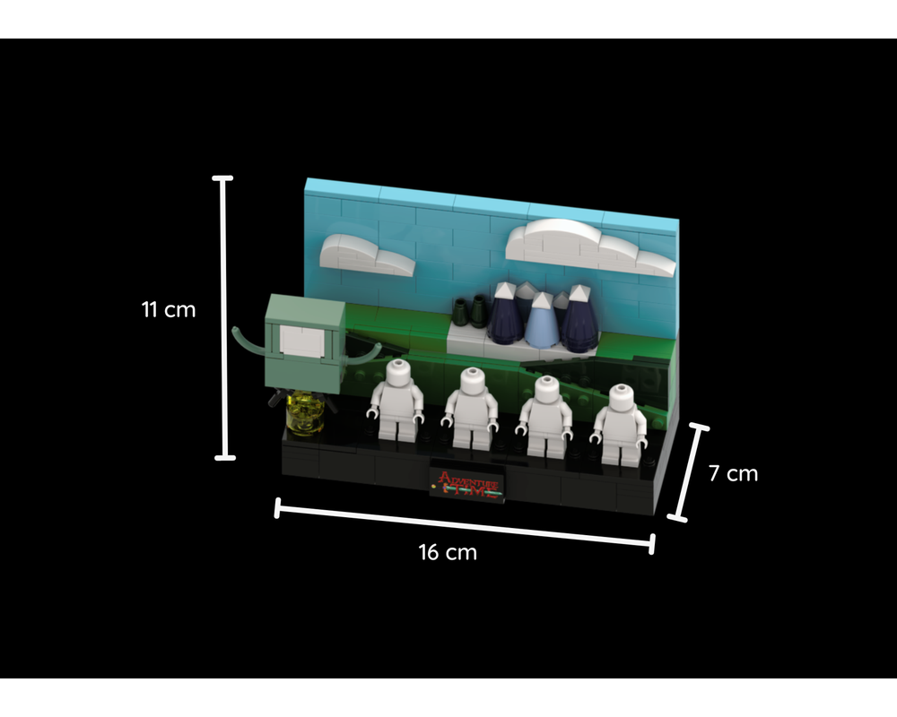 Lego Moc Adventure Time Minifigures Display Stand By Freddiebricks