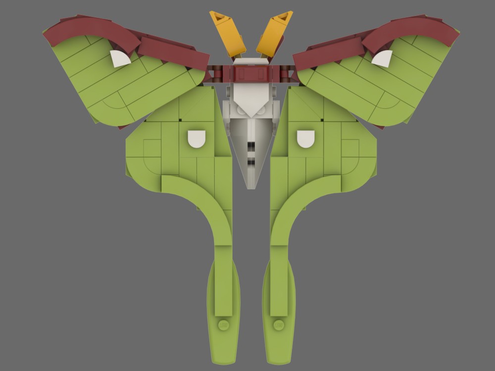 LEGO MOC Luna Moth by moptoptrev | Rebrickable - Build with LEGO