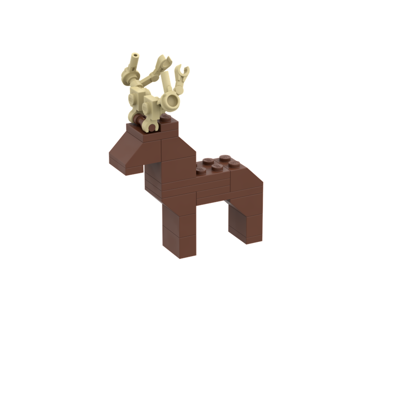 LEGO MOC easy minifigure scale reaindeer by Tom designs | Rebrickable ...