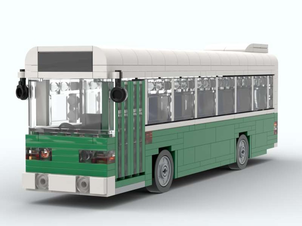 LEGO MOC Leyland National British Single Decker Bus - NBC Green Dual ...