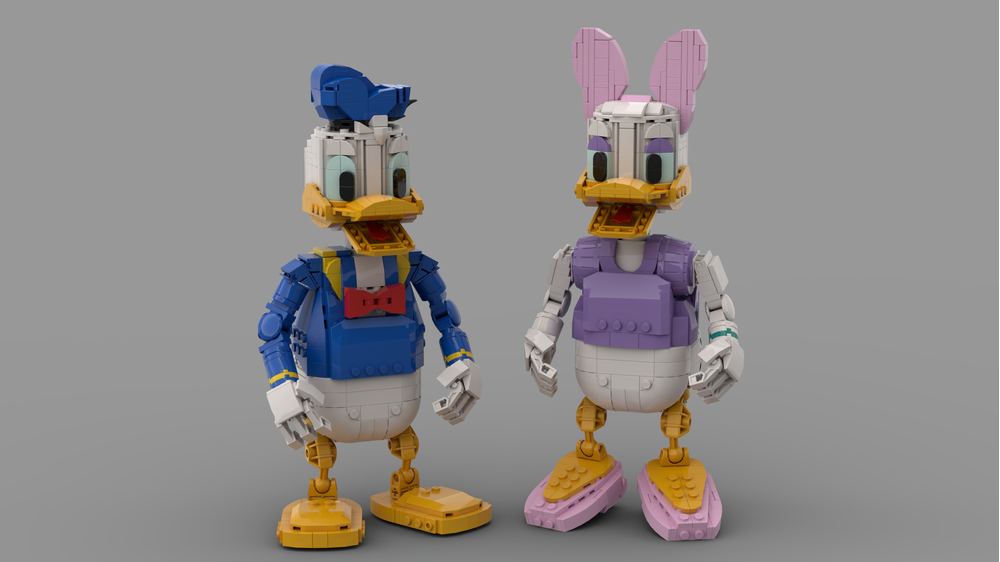 Lego Moc Daisy Duck By Metz Rebrickable Build With Lego