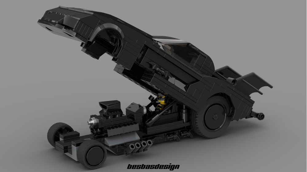 LEGO MOC Batmobile Funny Car by besbasdesign | Rebrickable - Build with ...