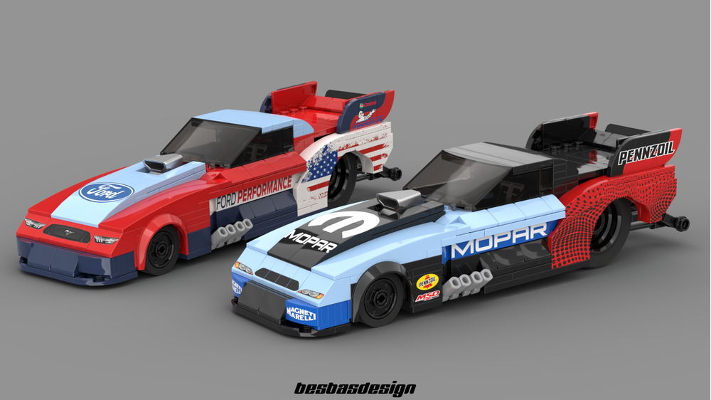 LEGO MOC Funny Cars (4 pack) by besbasdesign | Rebrickable - Build with ...