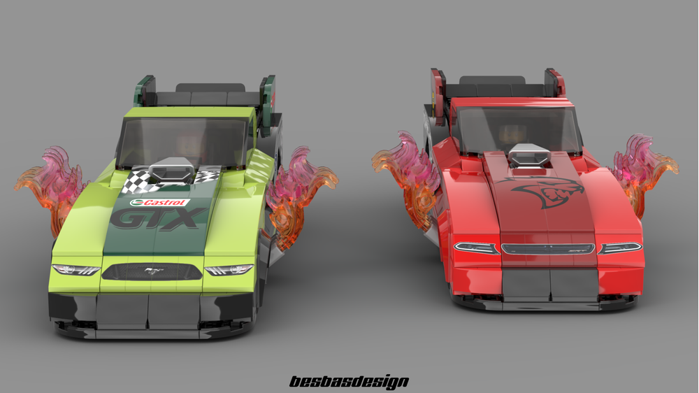 LEGO MOC Funny Cars (4 pack) by besbasdesign | Rebrickable - Build with ...