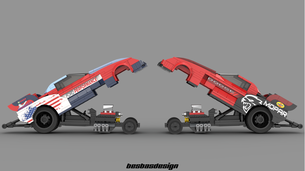 LEGO MOC Funny Cars (4 pack) by besbasdesign | Rebrickable - Build with ...