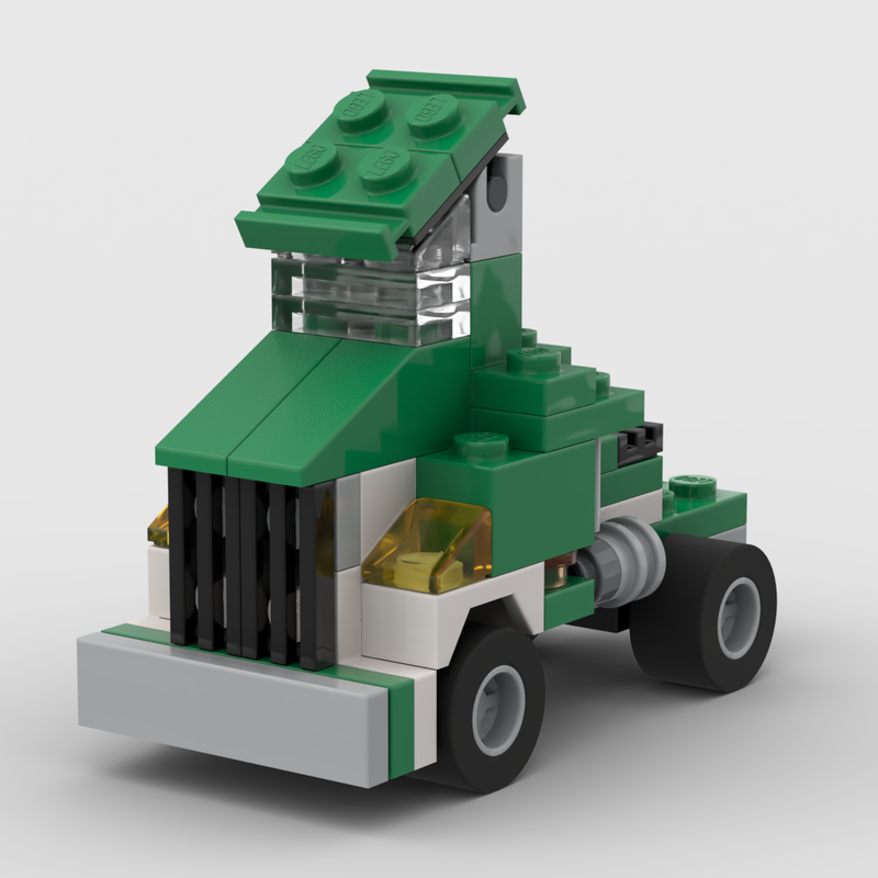 LEGO MOC Mini Semi-Truck Cab V2 by Welsh Dynasty Builds | Rebrickable ...
