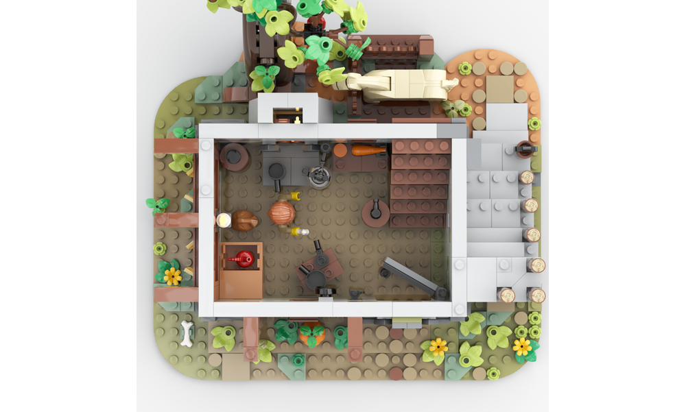 Lego Moc Medieval Tavern By Mikaelholber Rebrickable Build With Lego