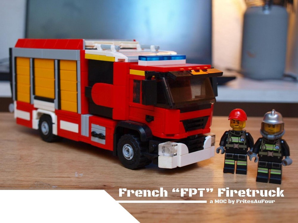 LEGO MOC French "FPT" Firetruck by FritesAuFour | Rebrickable - Build ...