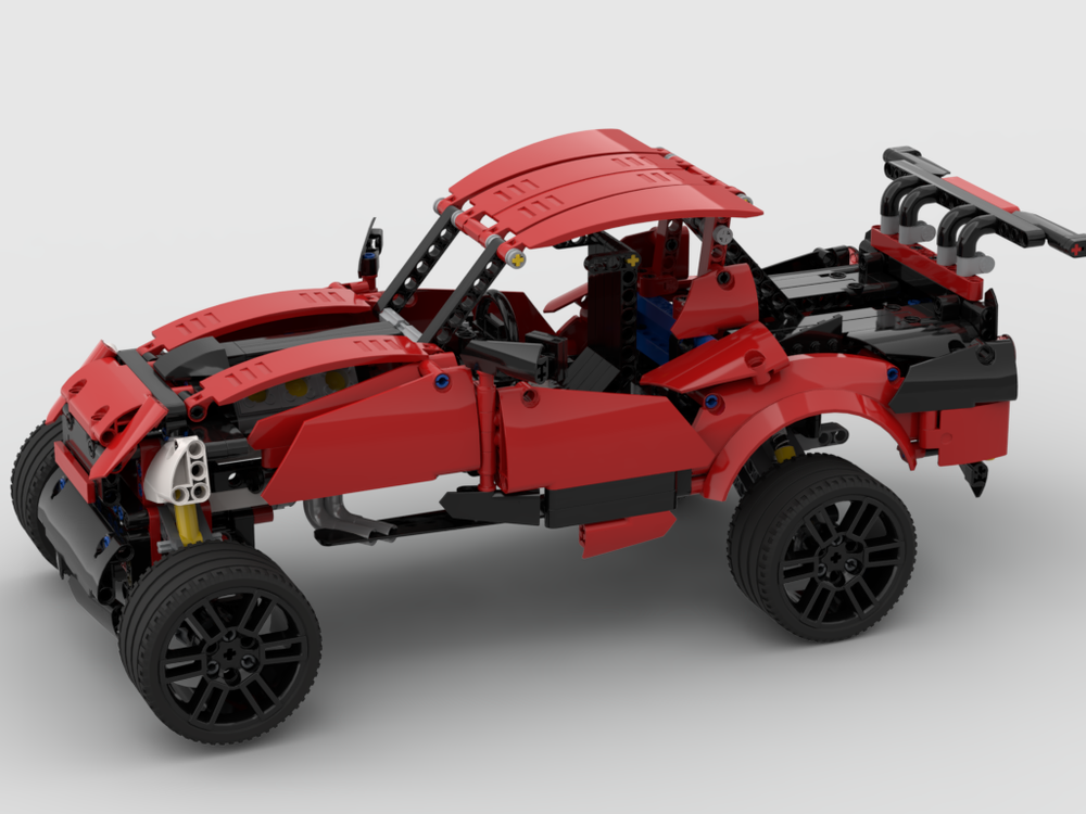 LEGO MOC Ferrari dune buggy by Reinard | Rebrickable - Build with LEGO