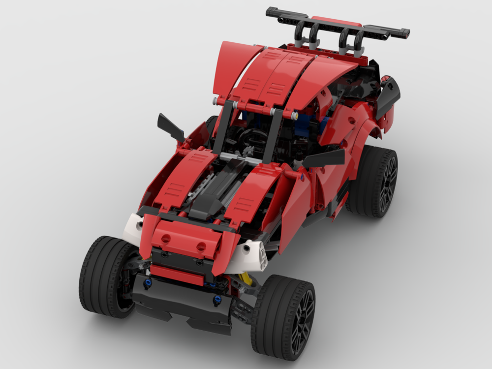 Lego Moc Ferrari Dune Buggy By Reinard Rebrickable Build With Lego