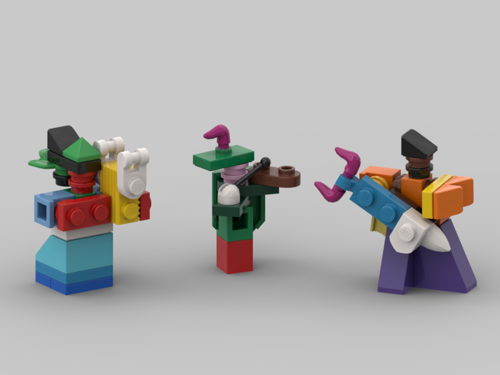 LEGO MOC Fantasy RPG - bards - lyre, violin, glam by bricklish ...