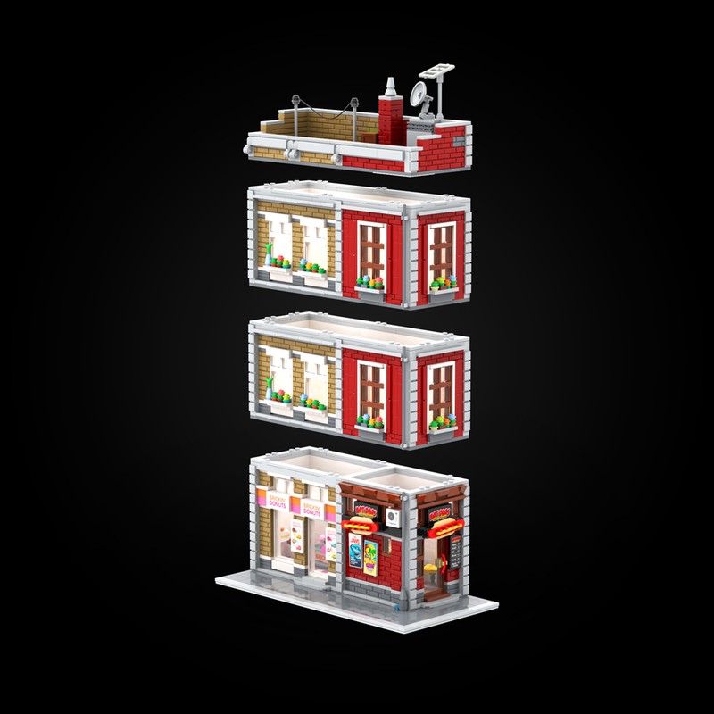 LEGO MOC Hot Dogs and Donuts by PriBri | Rebrickable - Build with LEGO